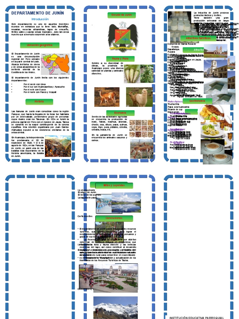 Triptico Junin I | PDF | Cocina occidental | Comida regional y étnica