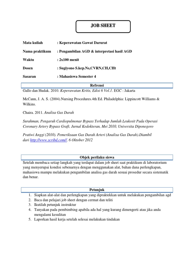 Jobsheet | PDF
