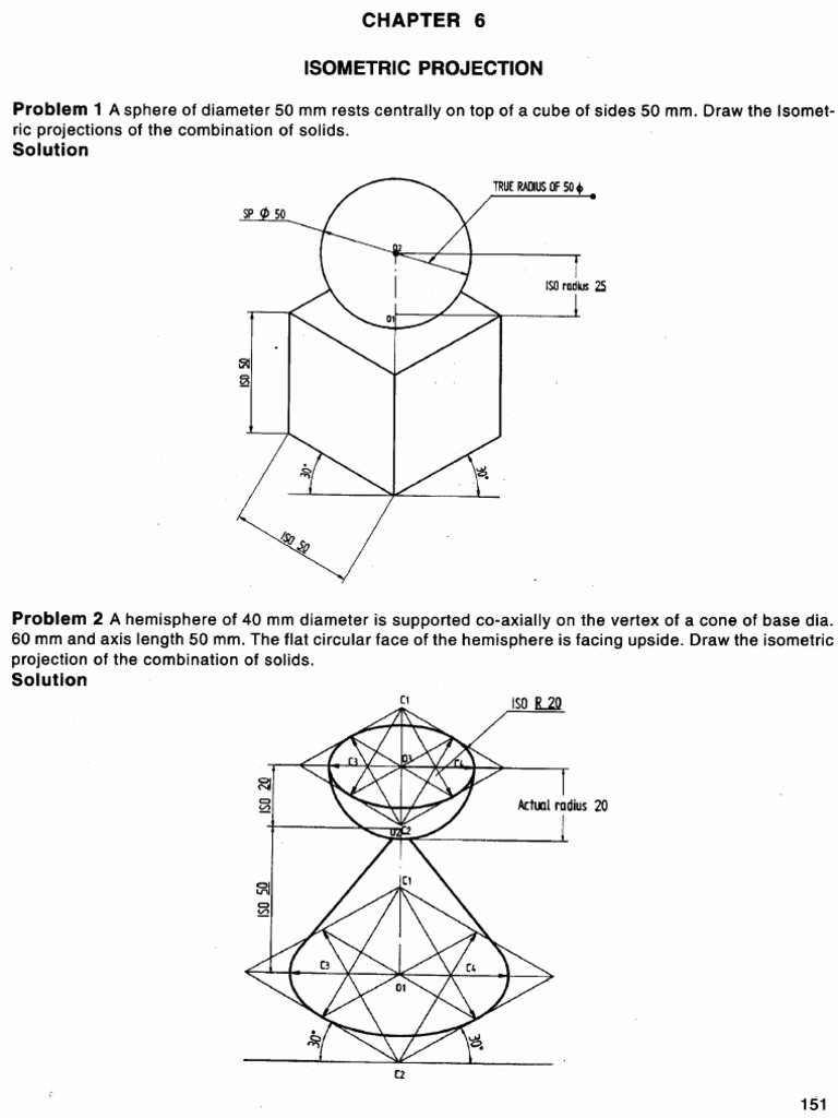 Isometric Projections For VTU | PDF