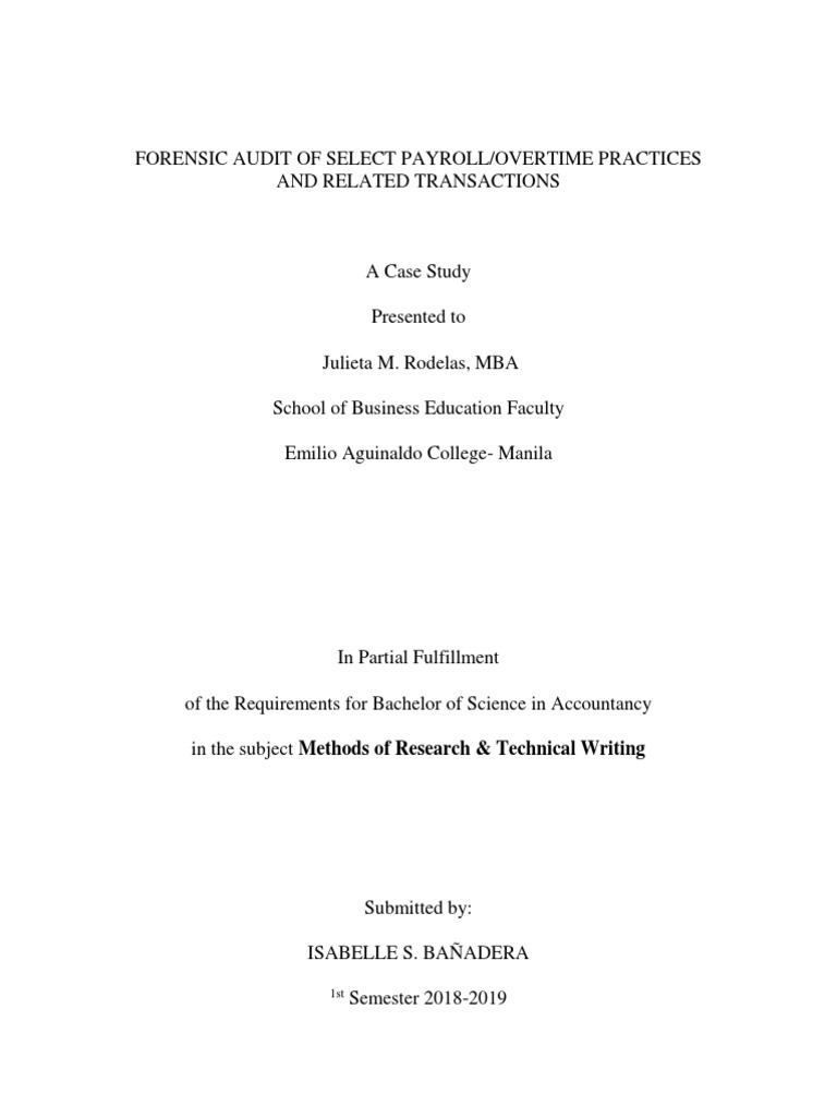 Forensic Audit of Select Payroll | PDF | Metro North Railroad | Employment