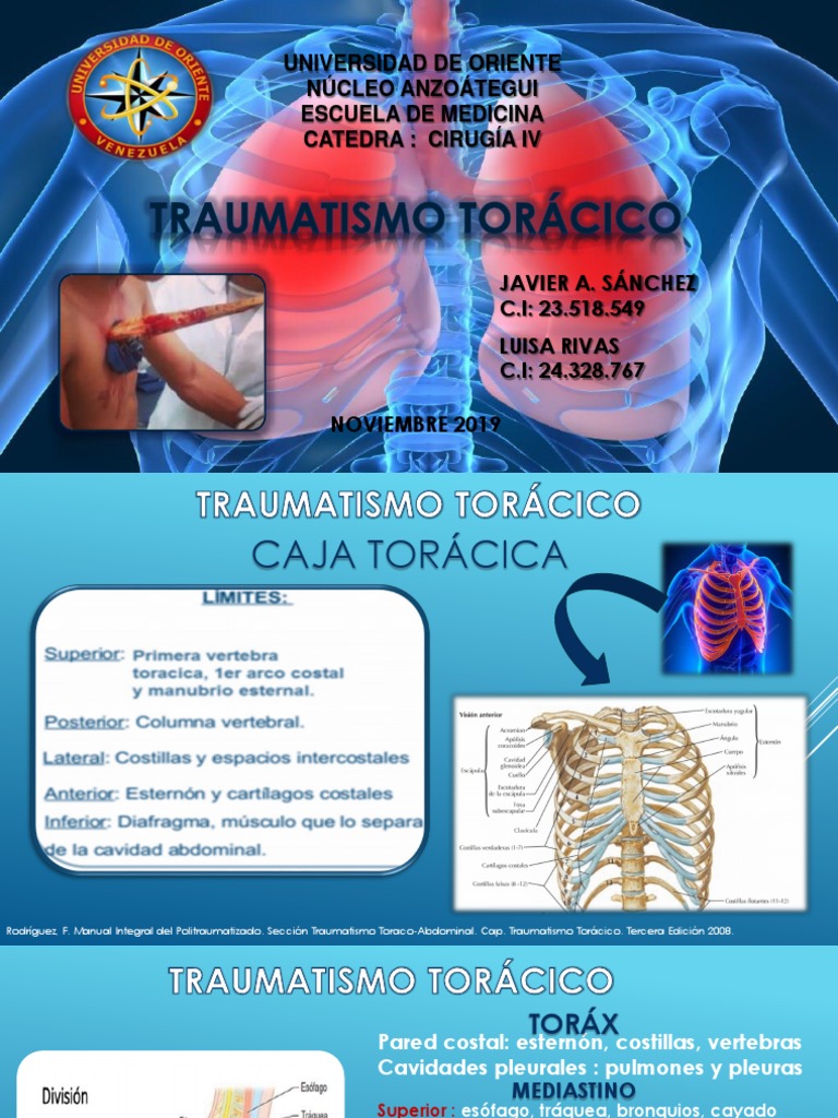 Trauma Toracico | PDF | Emergencias Médicas | Enfermedades y trastornos ...