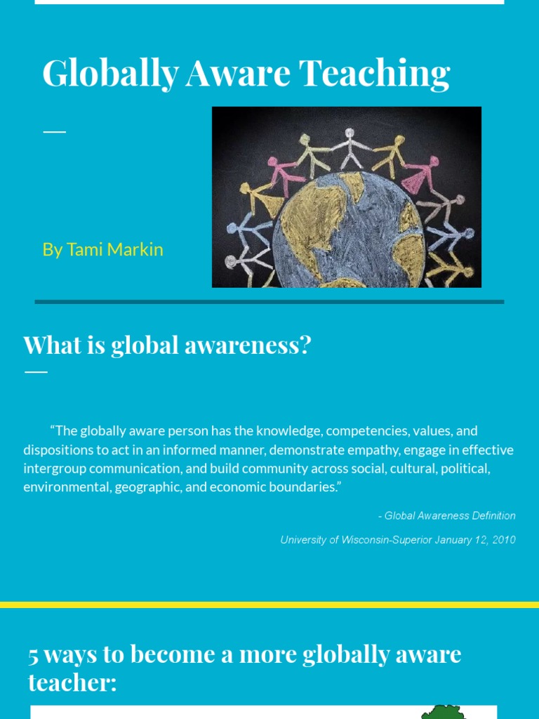 Globally Aware Teaching | PDF | Learning