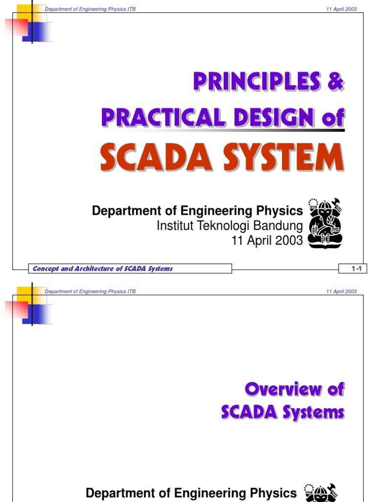 Principle and Practical Design of SCADA System | PDF | Scada | Device ...