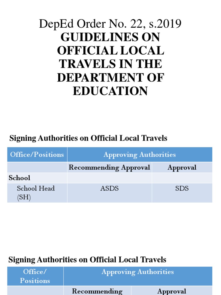 DepEd Order No 22 | PDF | Government | Business