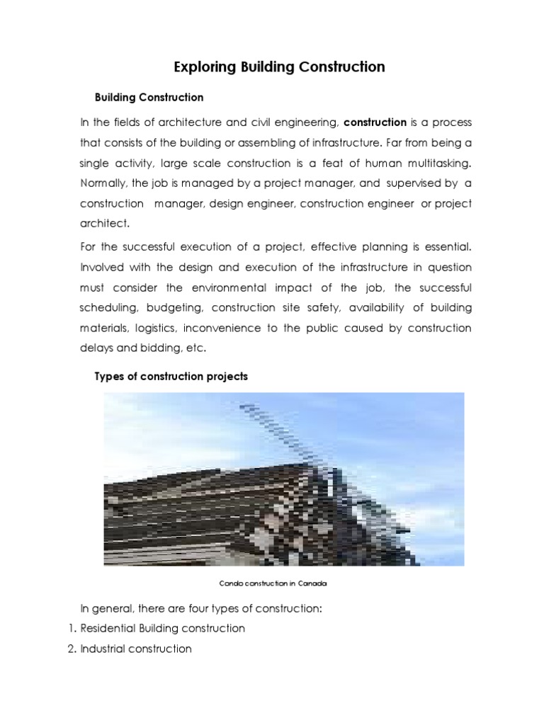 Overview of Building Construction Types | PDF | Economic Sectors ...