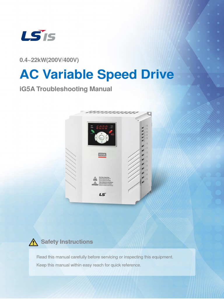 iG5A Troubleshooting Manual | PDF | Power Inverter | Electric Motor