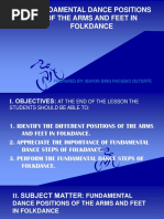 Fundamental Positions in Philippine Dance | PDF | Dances | Foot