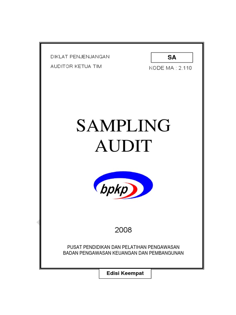 Modul Sampling Audit BPKP PDF | PDF