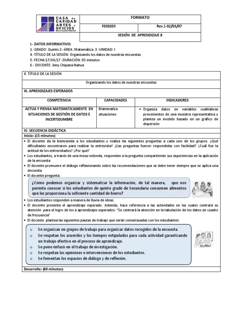 Mat5 U1 Sesion 08 | PDF | Aprendizaje