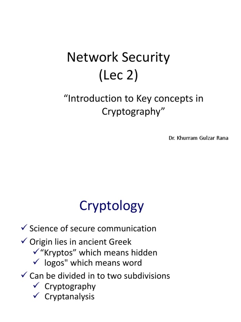 Cryptography Basics for Students | PDF | Cryptography | Key (Cryptography)