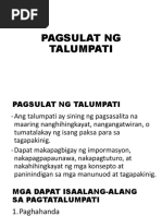 Mga Uri NG Talumpati Ayon Sa Nilalaman | PDF