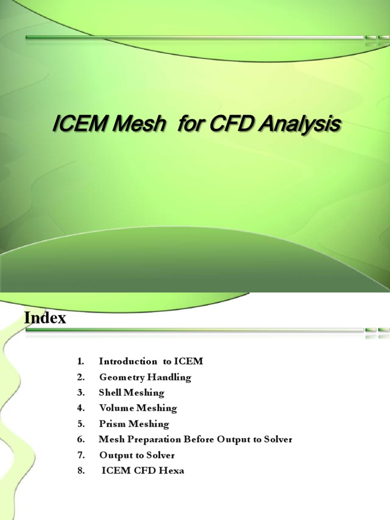 lecture04C-CFD - ICEM Mesh PDF | PDF | Computer Aided Design | Finite ...
