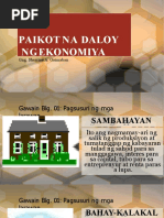 Ikalawang Modelo NG Pambansang Ekonomiya | PDF