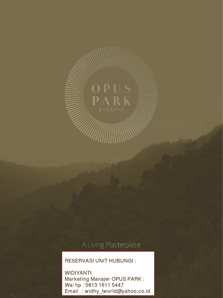 Opus Park - Sentul City - Brochure - Widi | PDF | Jakarta | Leisure