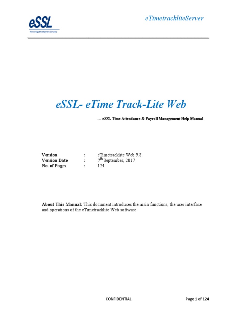 eTimetrackliteWeb Manual PDF | PDF | World Wide Web | Internet & Web