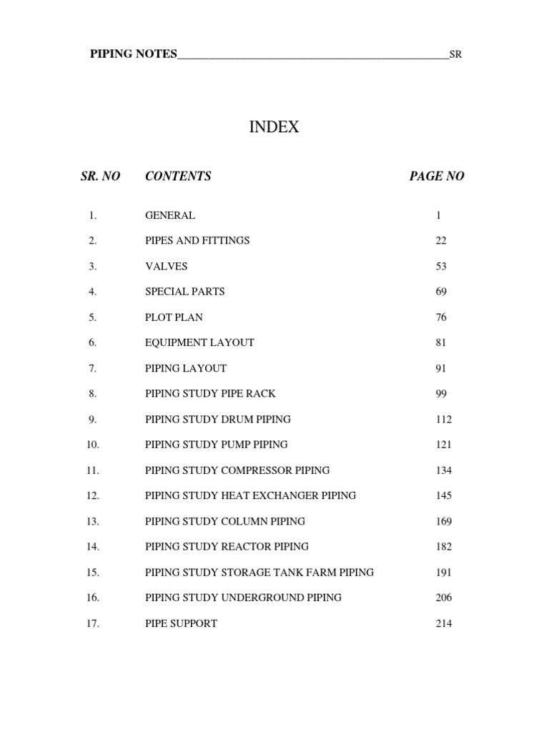 Piping Design and Layout Notes | PDF | Valve | Pipe (Fluid Conveyance)