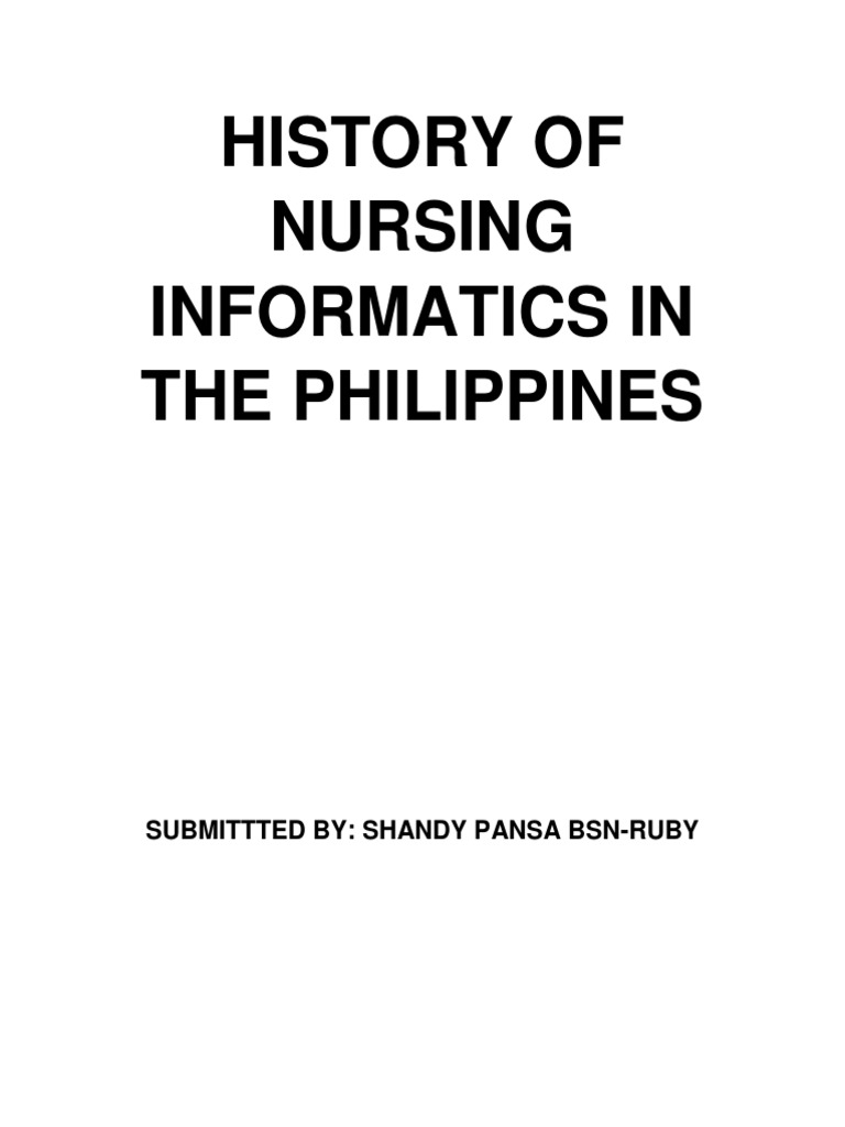 History of Nursing Informatics PH | PDF | Informatics | Health Informatics