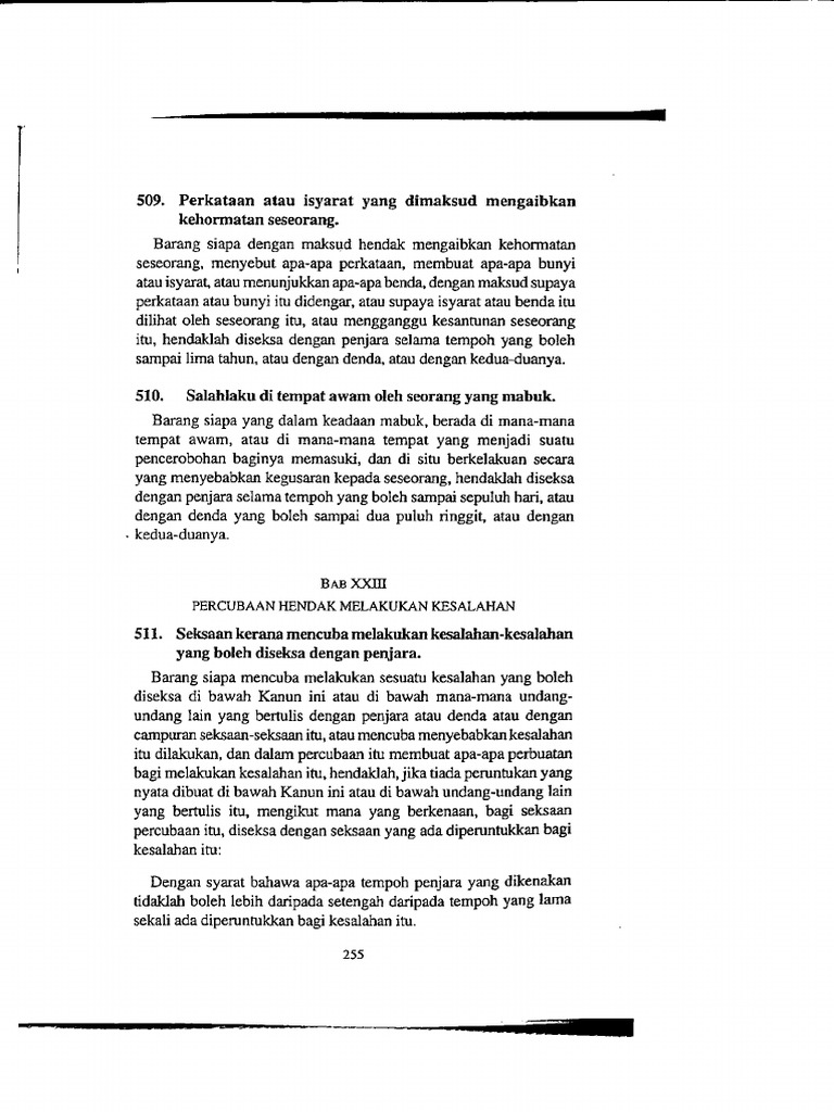 Kanun Keseksaan Akta 574 Seksyen 509 | PDF