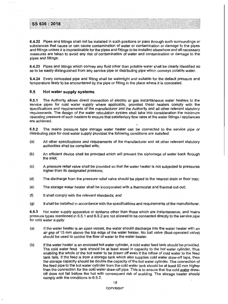 Extracts of SS636 | PDF | Water Heating | Hvac