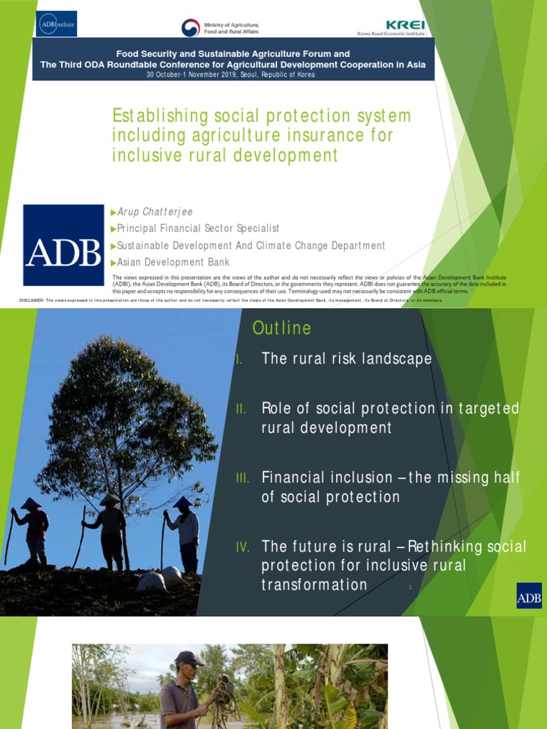 Session 2.2: Establishing Social Protection System For Inclusive Rural ...