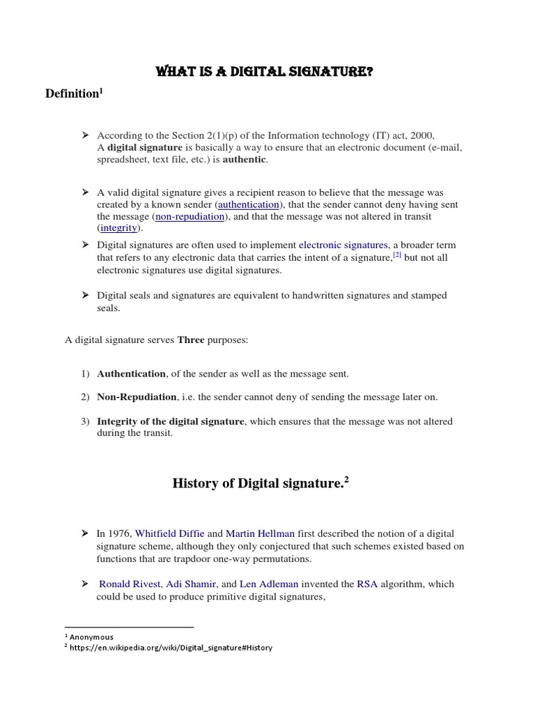 Understanding Digital Signatures | PDF | Public Key Cryptography ...