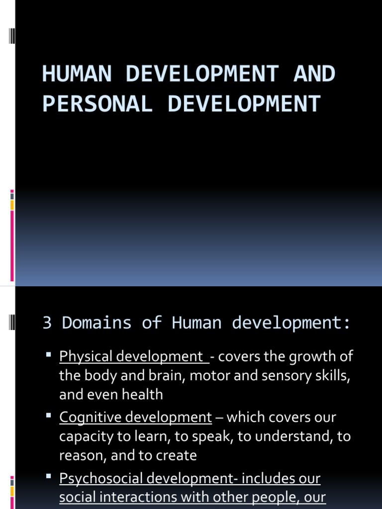 Human Development and Personal Development | PDF | Developmental ...