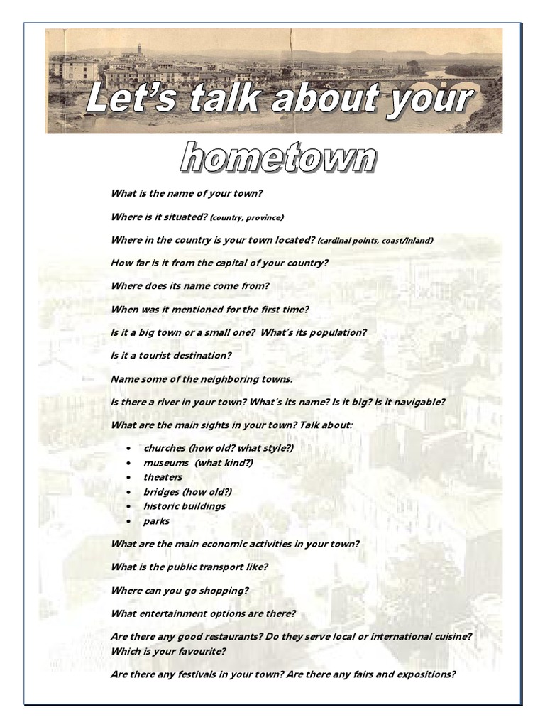 Exploring Your Hometown Details | PDF | Social Science