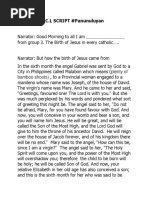 Senakulo Script (English) | PDF | Barabbas | Pontius Pilate