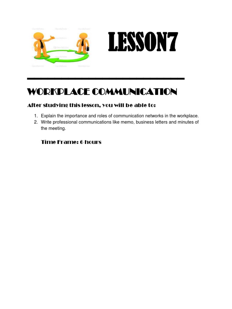 LESSON7 | PDF | Communication | Employment