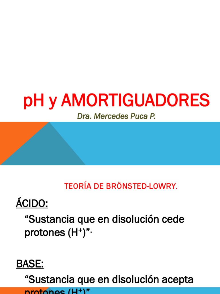 CLASE PH Y AMORTIGUADORES | PDF | Ácido clorhídrico | Solución tampón