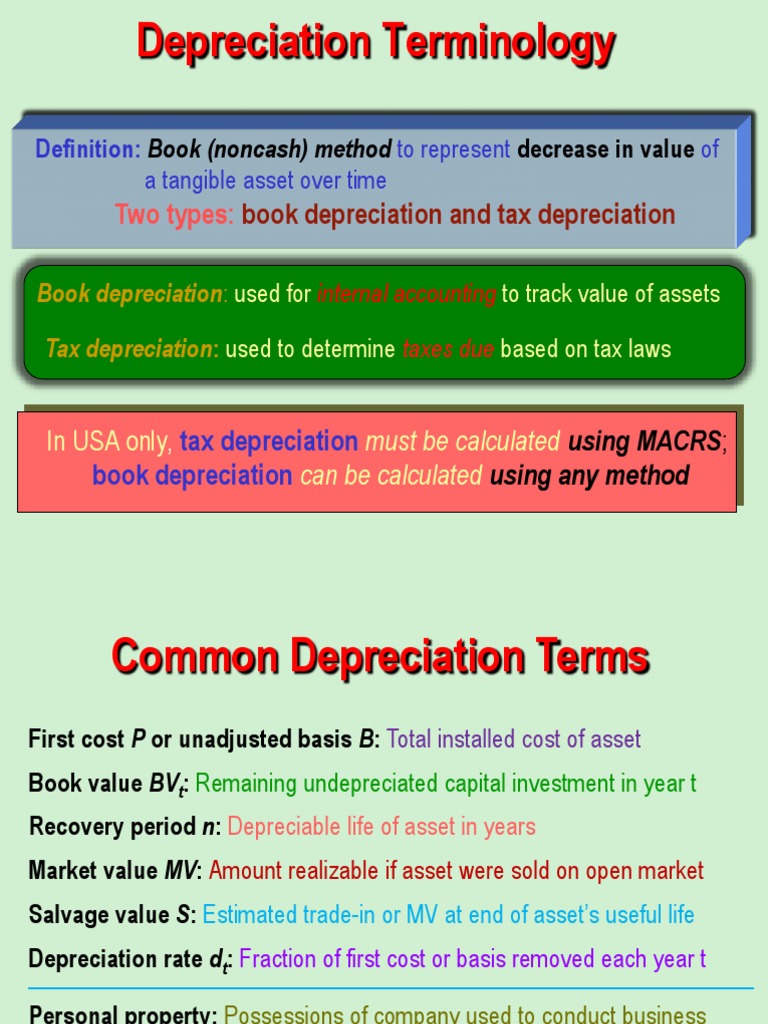 Depreciation Methods | PDF | Depreciation | Book Value