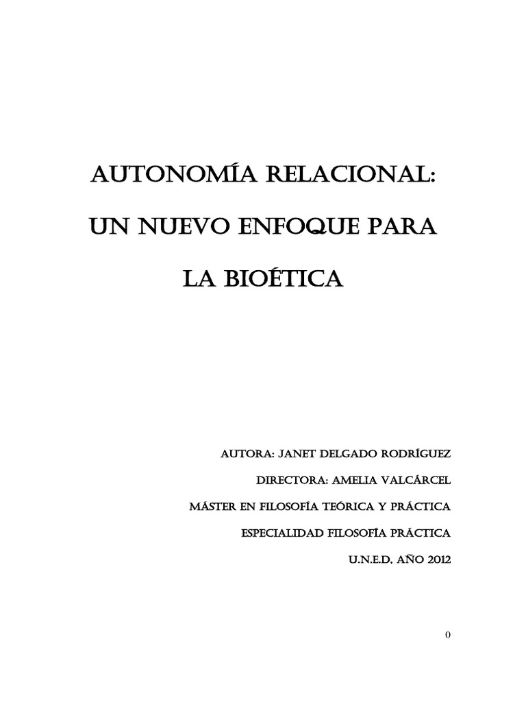Janet Delgado Rodríguez - Autonomía Relacional - Un Nuevo Enfoque para ...