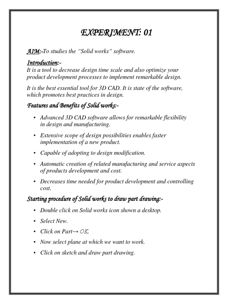 Advanced CAD Practical File | PDF | Computer Aided Design | Icon ...