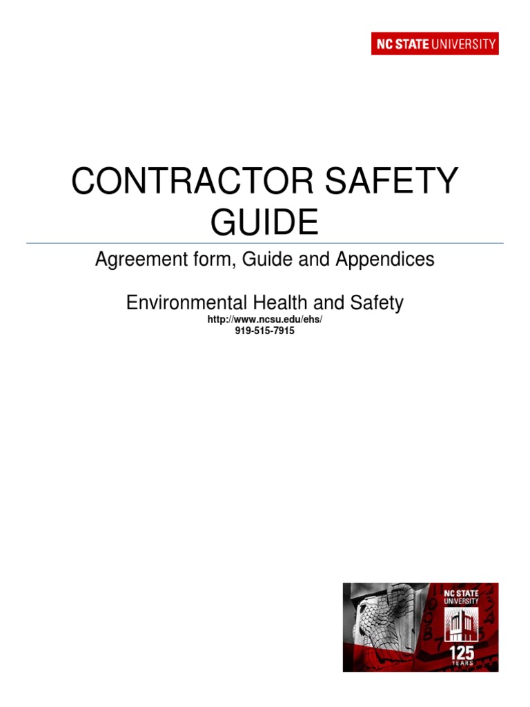 Contractor Safety Guideline | PDF | Occupational Safety And Health ...