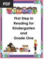 First Step in Reading For Kinder and Grade 1 | PDF
