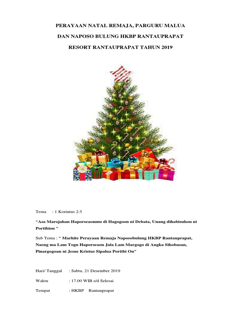 Contoh Proposal Natal NHKBP | PDF