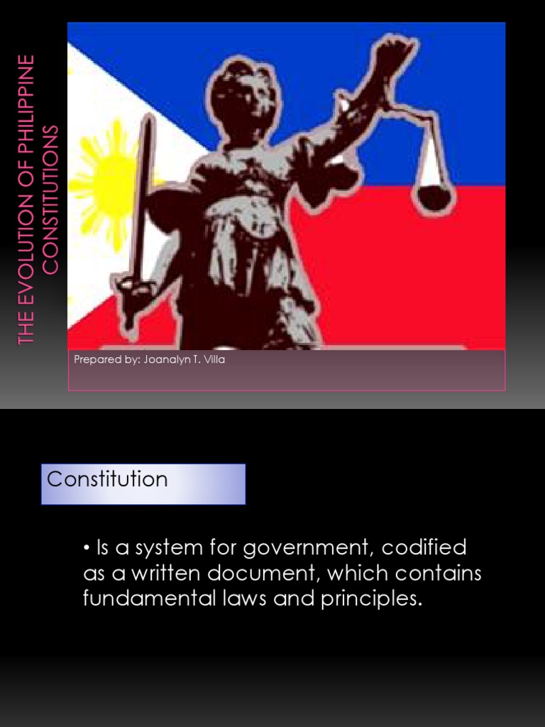 Evolution of Philippine Constitutions | PDF | President Of The ...