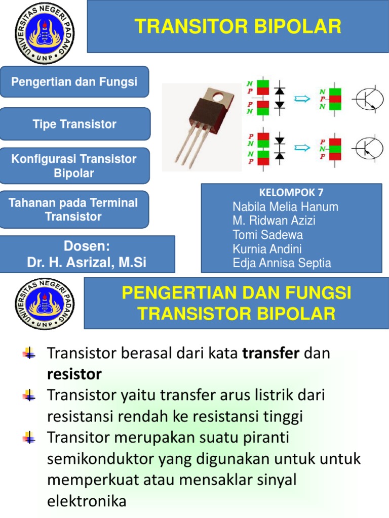 Fungsi dan Konfigurasi Transistor Bipolar | PDF