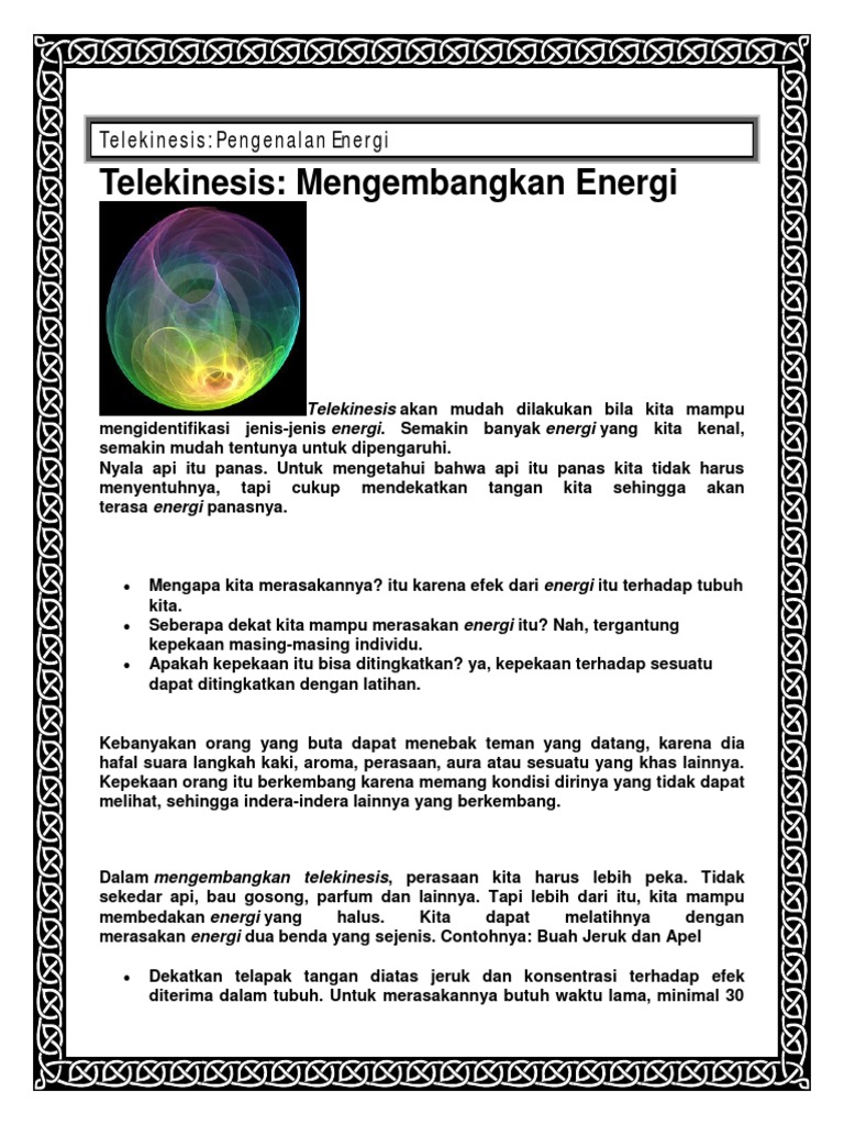 Tutorial Telekinesis | PDF