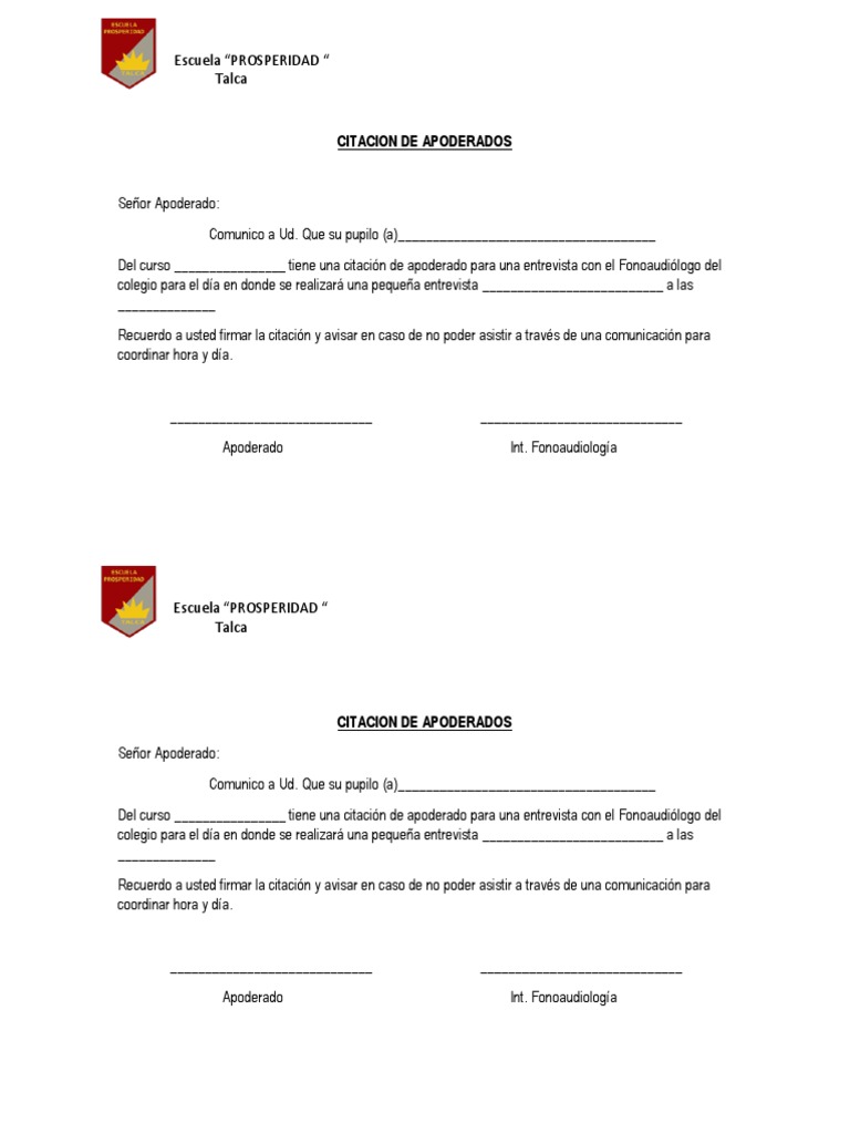 Citación de Apoderado | PDF