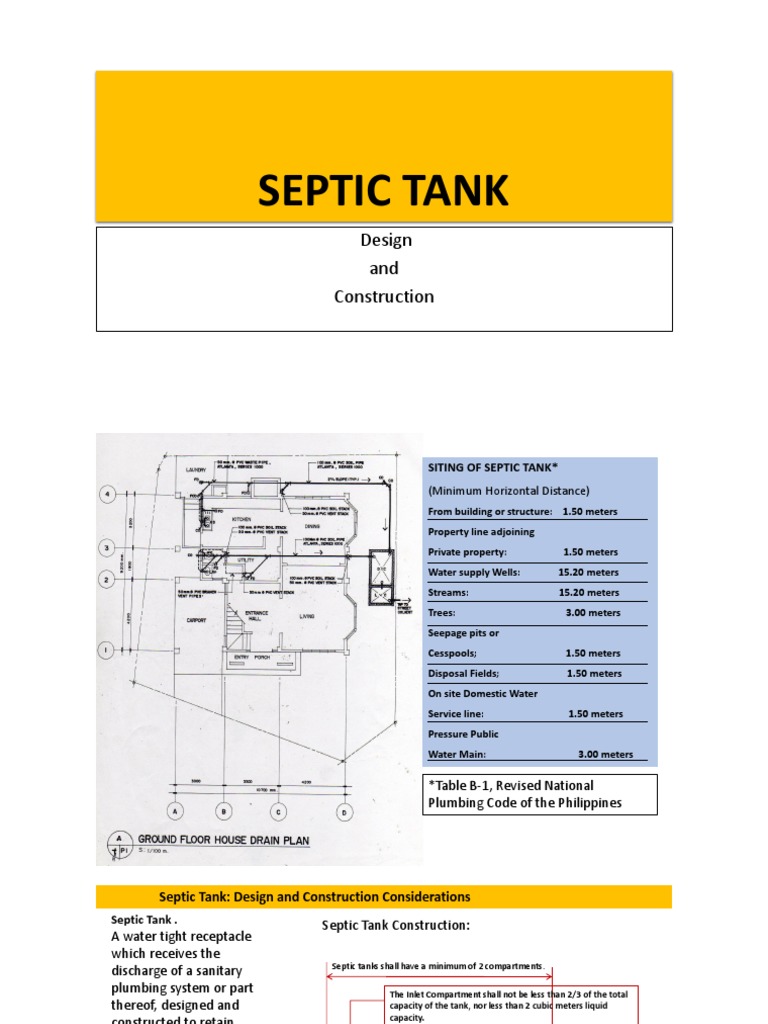 Septic Tank | PDF | Septic Tank | Plumbing