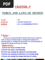 Class 9 Motion PPT Modified | PDF | Acceleration | Velocity