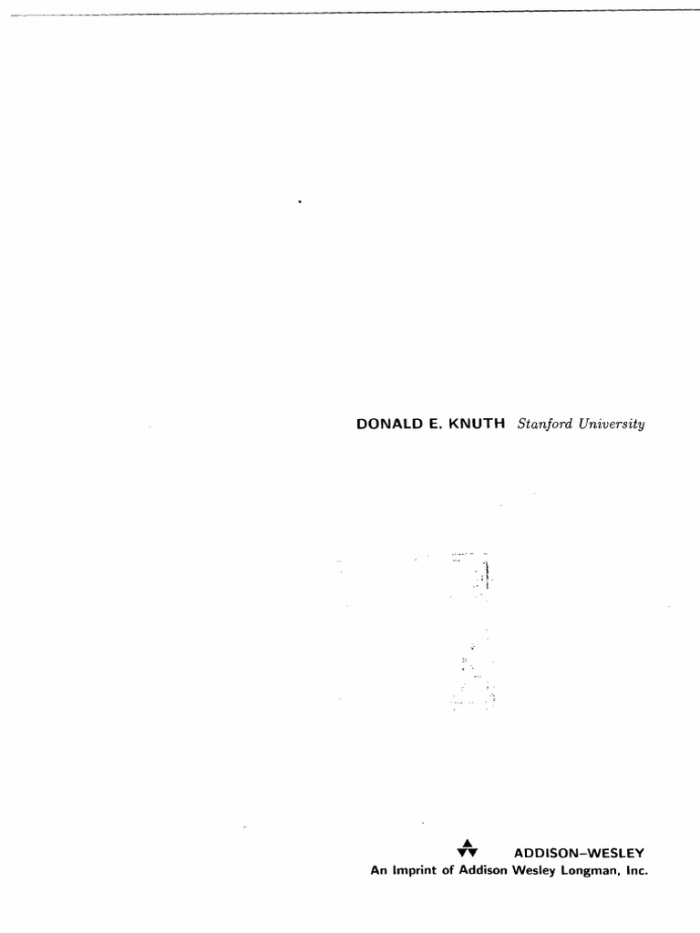 Art of Computer Programming, Volume 1 Fundamental Algorithms 3rd Edition PDF | PDF