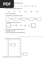 Math Test Unit 1 Grade 7 | PDF | Numbers | Area