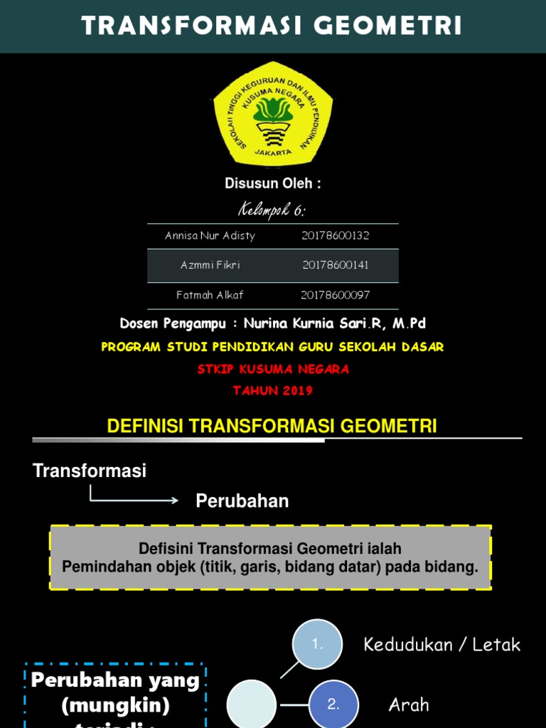 Kel 6 - Transformasi Geometri | PDF
