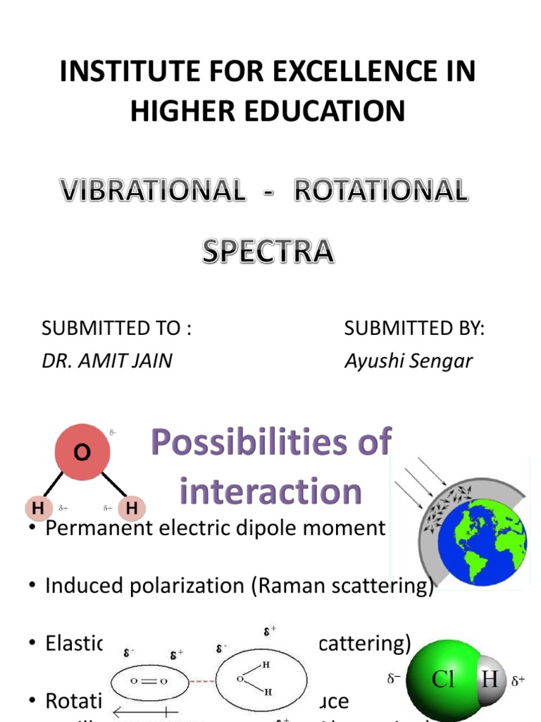 Vibrational-Rotational Spectra Analysis | PDF | Spectroscopy | Raman ...