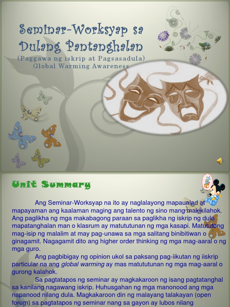 Dulang Pantanghalan | PDF
