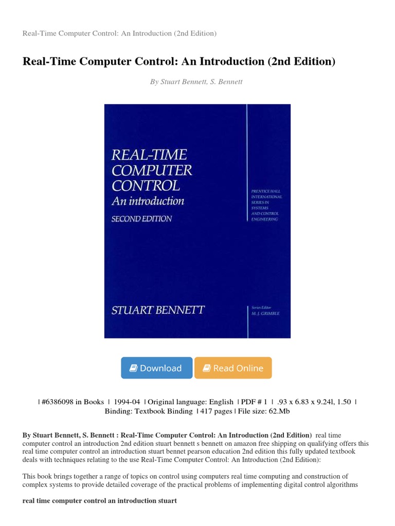 Real-Time Control for Engineers | PDF | Embedded System | Real Time ...