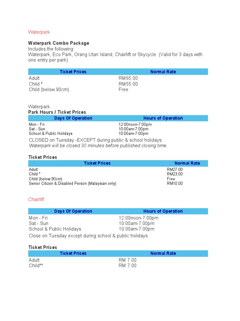 Water Park | PDF
