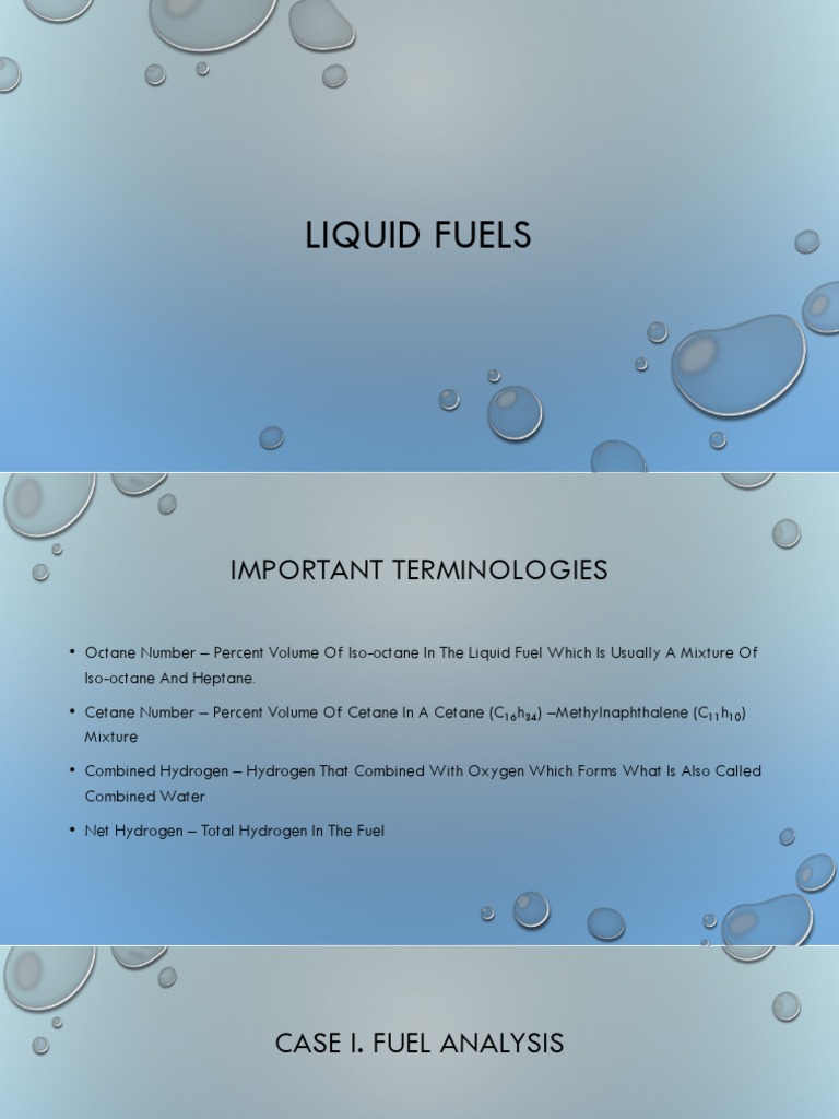 Liquid Fuels | PDF | Combustion | Gasoline